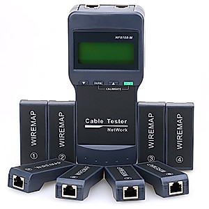 Nf-8108-m Multifunction Network LAN Phone Cable Tester Meter Cat5 Rj45 Mapper 8 Pc Far End Test