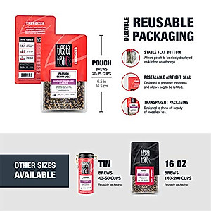 Tiesta Tea - Earl Grey de la Crème, Loose Leaf Creamy Earl Grey Black Tea, High Caffeine, Hot & Iced Tea, 1.7 oz Pouch - 25 Cups, Natural Flavored, Unsweetened, Black Tea Loose Leaf