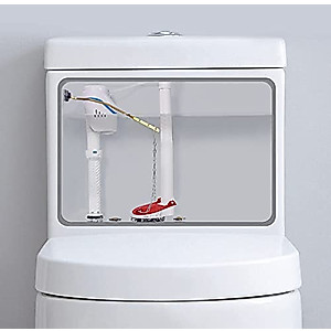 Toilet Flapper Replacement Kit High Performance 2 Inch Toilet Flapper (Red 2"1pc)
