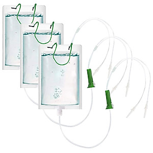 3 Pieces Automatic Plant Watering Drip Bag Irrigation Device, Plant Water Drip Irrigation Kit with Adjustable Control Valve Switch for House Plants