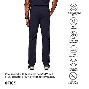 FIGS Cairo Cargo Scrub Pants for Men – Navy Blue, XL