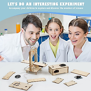 4 Set STEM Kits, Science Experiment STEM Projects for Kids Age 8-12, Model Car Kit, Educational Building Kits,3D Wooden Puzzles, DIY STEM Toys, Birthday Gift for Boys and Girls Ages 8 9 10 11 12