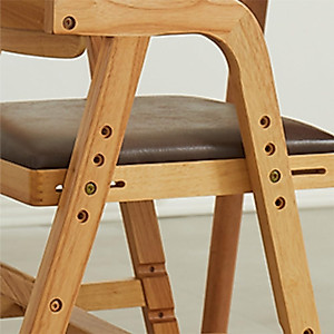 Leesinwing Solid Wood high Chairs for Toddlers,High Chair Grows with Kid for Dining, Study Chair for Children