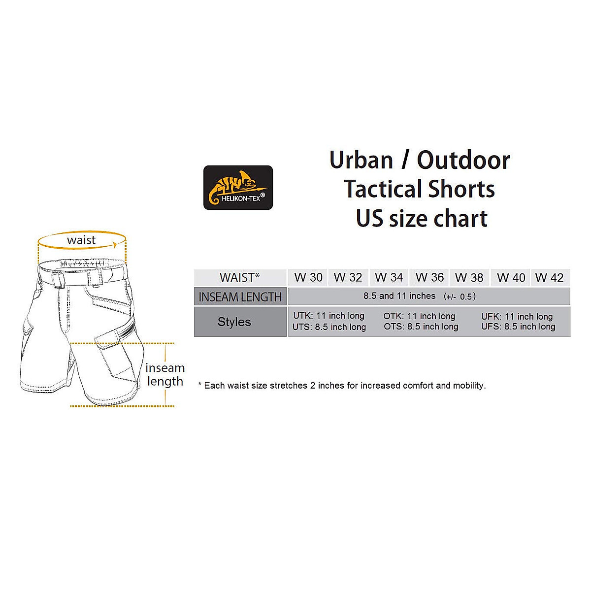 Helikon-Tex Urban (UTS) Tactical Shorts for Men - Lightweight & Breathable Cargo Shorts for Tactical, Military, Police, Hiking, & Hunting (Khaki PolyCotton Ripstop W36, L8.5)