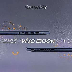 ASUS VivoBook 17X Laptop, 17.3” FHD Display, AMD Ryzen 7 5800H CPU, AMD Radeon Graphics, 8GB RAM, 512GB SSD, Fingerprint Sensor, Windows 11 Home, Quiet Blue, S1703QA-DS71