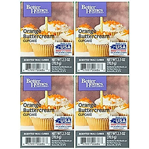 Better Homes and Gardens Orange Buttercream Cupcake Wax Cubes - 4-Pack