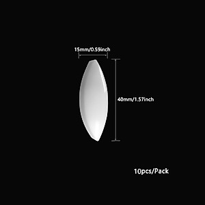 LABLPSAI 10Pcs PTFE Magnetic Stirrer Mixer Stir Bar, Stir Rod Magnetic Laboratory Bar 40mm/1.57 inch
