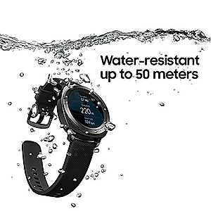 Samsung Gear Sport Smartwatch, Black (SM-R600NZKAXAR) (Renewed)