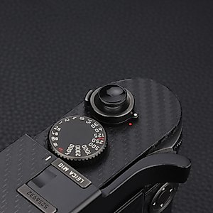 Camera Metal Shutter Release Button for Fujifilm X-E1 X-E2 X-E4 X-E3 X-T2 X-T3 X-T10 X-T20 X-Pro1 X-Pro2 X100v X100T X100S X100F and M8 M9 M10 M-E M-P M9-P M-A Concave Surface Black