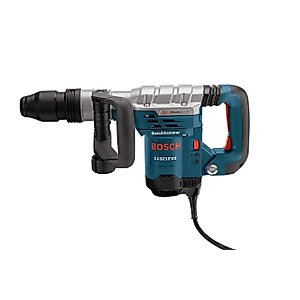 Bosch 11321EVS Demolition Hammer - 13 Amp 1-9/16 in. Corded Variable Speed SDS-Max Concrete Demolition Hammer with Carrying Case (Renewed)