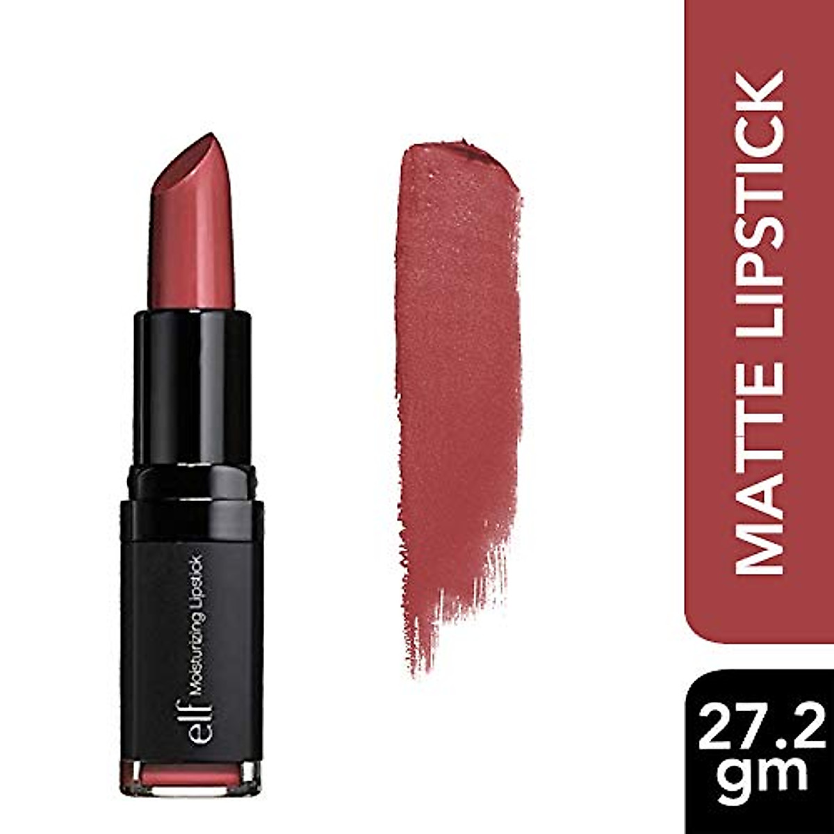 Moisturizing Lipstick, Vibrant Color & Luminous Shine, Ravishing Rose, 0.11 Ounce