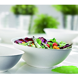 PacknWood 210BCHIC750Heavy-Duty Bowl Bio n’ Chic Oval Sugarcane Bowl Made by 100% Sugarcane fibers - 24 oz - 8.6 x 5.5-250 per case - Compostable and Biodegradable