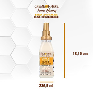 Creme Of Nature, Leave in Conditioner Pure Honey, Coconut Oil And Shea Butter Formula, For Dry Damaged Hair, 8 Oz