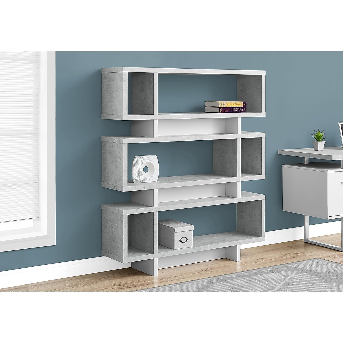Monarch Specialties I Bookcase, Grey