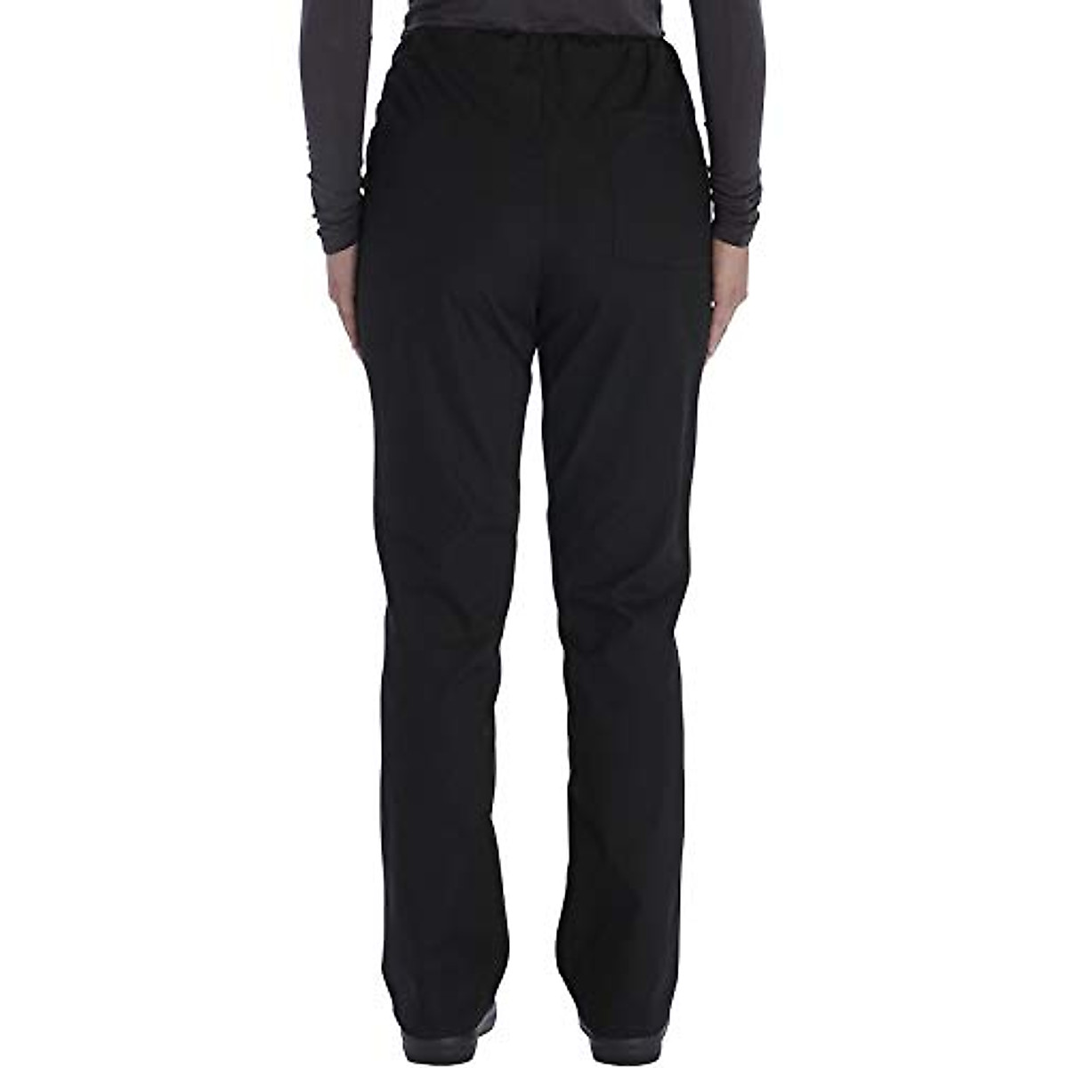 Vital Threads Men and Women Scrubs Set V-Neck Top & Drawstring Pant, VT526C, M, Black