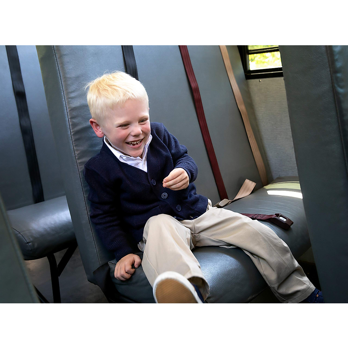 French Toast Boys' Little Pull-on Relaxed Fit School Uniform Pant (Standard & Husky), Khaki, 6