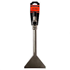 6-in Wide THINSET REMOVAL BIT, Tile and Demo Chisel, 1-1/8 (30mm) Hex, Jackhammer Chisel!! (6" X 16")