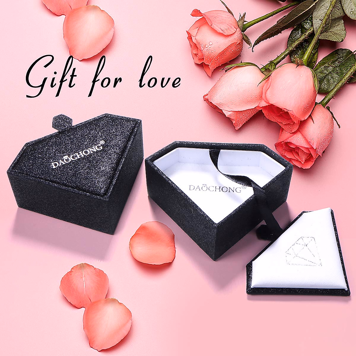 DAOCHONG S925 Sterling Silver Jewelry Sideways Camellia Flower Choker Necklace 14+4"