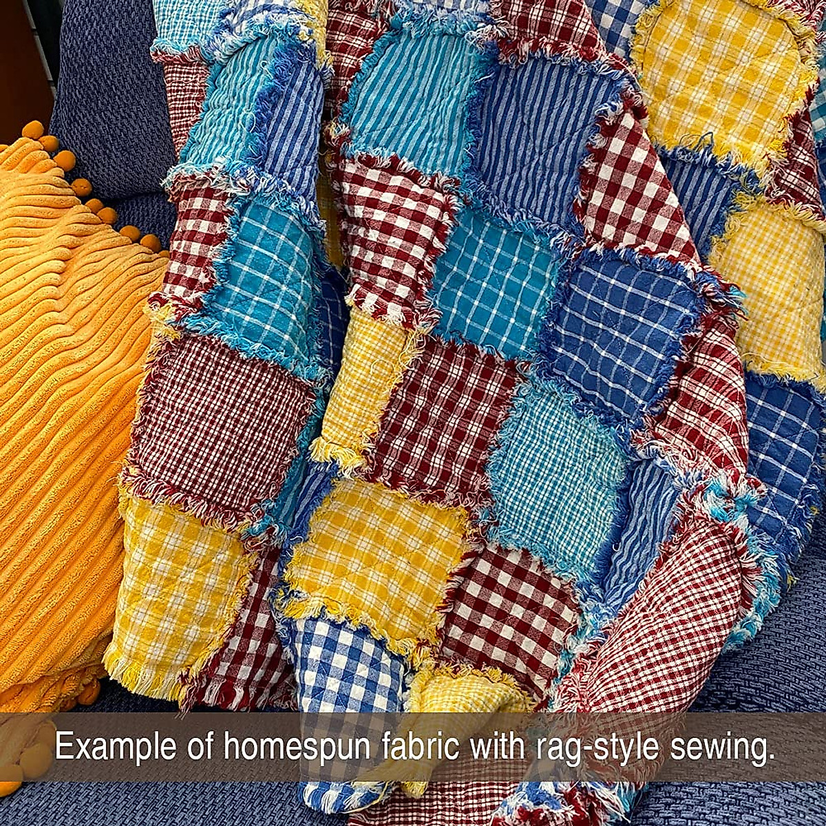 40+ Summertime Charm Pack, 5 inch Precut Cotton Homespun Fabric Squares by JCS