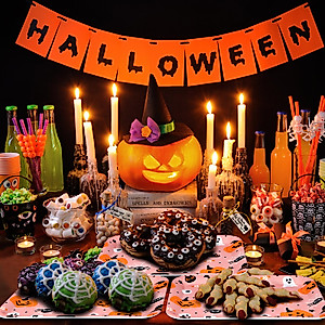 Jingmore 3 Pack Halloween Serving Trays 13 x 10 Inch Reusable Melamine Serving Platter Halloween Food Tray Halloween Snack Tray Halloween Pumpkin Ghost Spider Serving Tray Cute Birthday Party Supplies