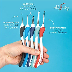 Gründl AD1407016-2.50 Crochet Hooks Swing, 16cm 2.50mm, Yellow