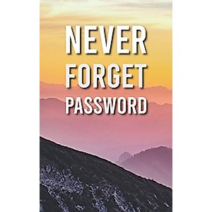 Never forget password: Password Notebook