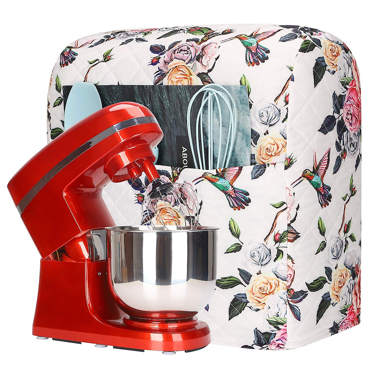 Kitchen Aid Mixer Cover With Pockets,Kitchen Stand Mixer Cover Compatible With 5-8 Quart Kitchenaid Hamilton Mixers,Kitchen Aid Mixer Assecories