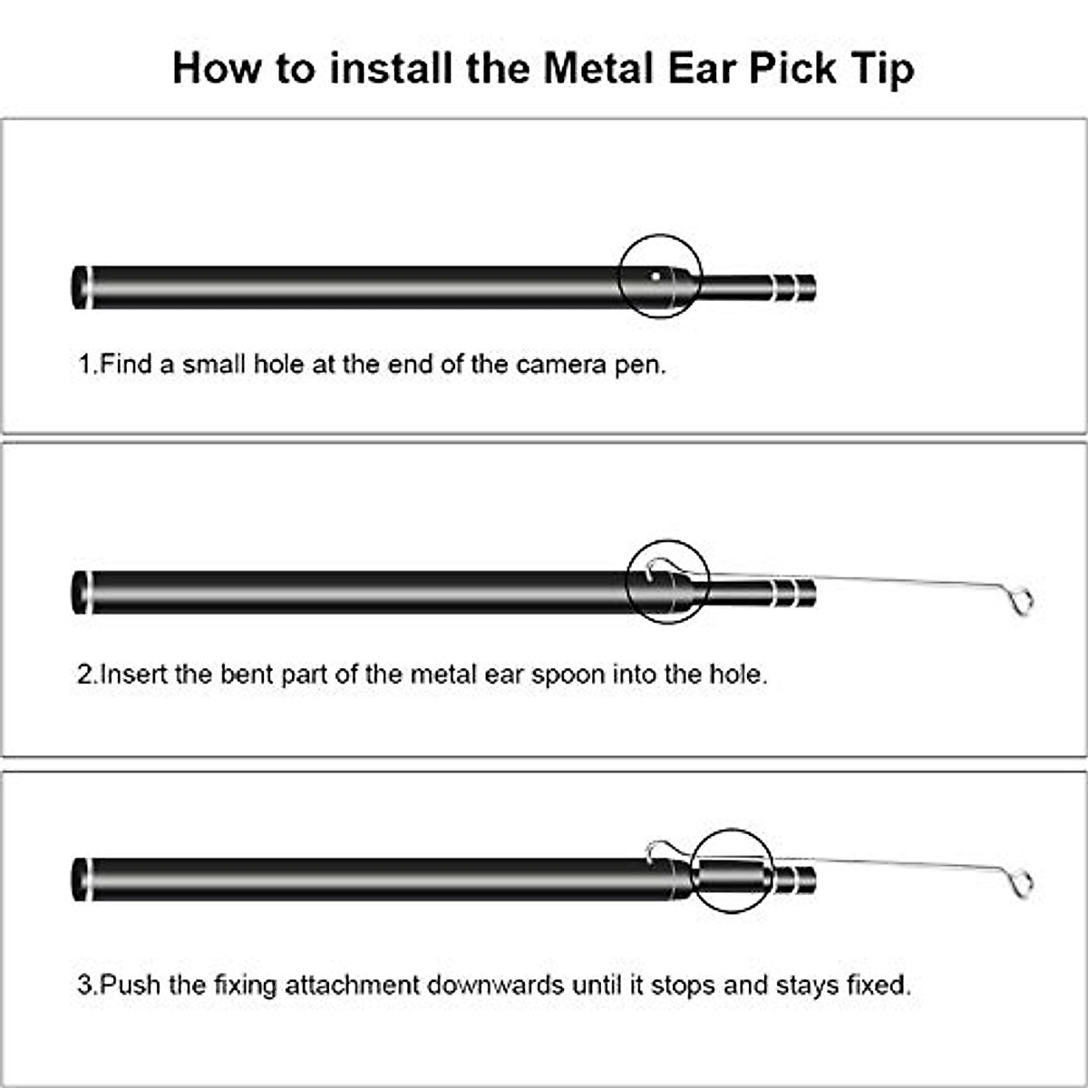 iFCOW Earwax Removal Endoscope, Ear Wax Cleaning Tool with Clear Visual Camera