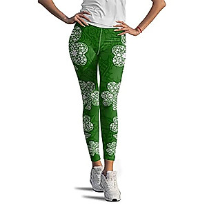 Pilates Running Pants Skinny Women's Good Luck Paddystripes Pants Leggings For Yoga Pants 1x Yoga Pants for Women plus Size (Green, XXL)