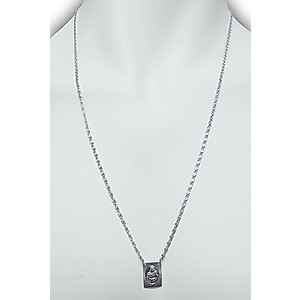 Scapulars Catholic I Sacred Heart of Jesus & Our Lady of Mount Carmel Medals I Stainless Steel Scapular Necklace for Women & Men - 14 Inch long I Catholic Religious Necklace - Stamped Icons