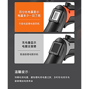 Sung Kim Folding Agricultural Multi-Functional Small Household of Lithium Battery Weeding Trimmer (21VD-Digital Display Type with one Battery)