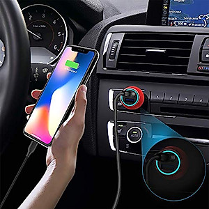 USB Car Charger,Coolfor 36W Dual Fast Car Charger Adapter Compatible with iPhone 11/Xs/Xs max/Xr/X/8/7/6/5,iPad Pro/Air/Mini/,Samsung Galaxy S10/S9/S9+/S8/S7,Note 9/Note8,LG,Pixel and More,Red
