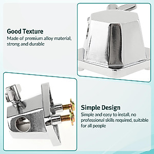 3Pcs Floor Tom Drum Leg Bracket Mount Practical Drum Set Parts Accessories,Drum Holder Base Plate Rack Clamp for Tom Drum Musical Instrument Accessory