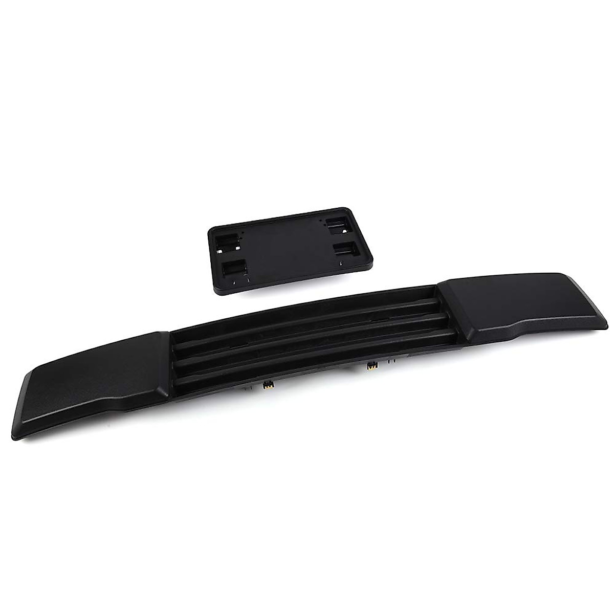 G-PLUS Front Bumper + License Plate Bracket Mount Fascia Cover Compatible with Ford F150 2015-2017 Replacement FL3Z-17E810-AA & FL3Z-17A385-A