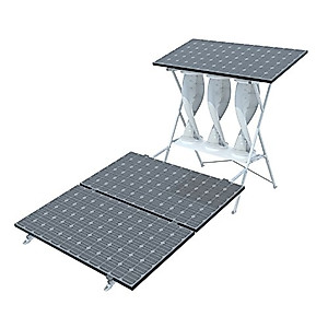 My SolarMill A 1 KW Wind & Solar Hybrid | Home or Commercial Renewable Power System Kit (red white and blue)
