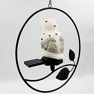 æ— Hanging Solar Owl Light, Waterproof Garden Animal Lights, Yard Art Decorations for Outdoor Patio, Pathway Lawn Courtyard