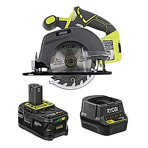 RYOBI 18-Volt Cordless 5 12inch Circular Saw Kit with a 4Ah Battery and Charger (No Retail Packaging)