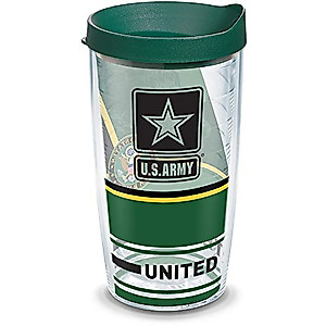Tervis Army Forever Proud Made in USA Double Walled Insulated Tumbler Travel Cup Keeps Drinks Cold & Hot, 16oz, Classic