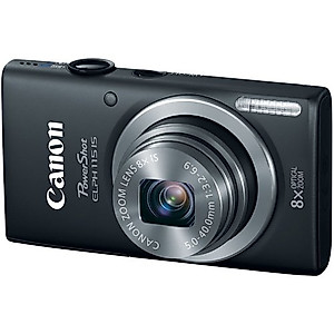 Canon PowerShot ELPH 115 is 16.0 MP Digital Camera with 8X Optical Zoom with a 28mm Wide-Angle Lens and 720p HD Video Recording (Black)