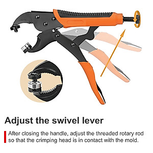 YXGOOD Heavy Duty Snap Fastener Tool, 1PCS Adjustable Snap Pliers, Fastener Pliers Tool Kit Includes 50 Sets Snaps for Boat Cover, Replacing Metal Snaps, Repairing Boat Covers, Canvas, Sewing, Tarps