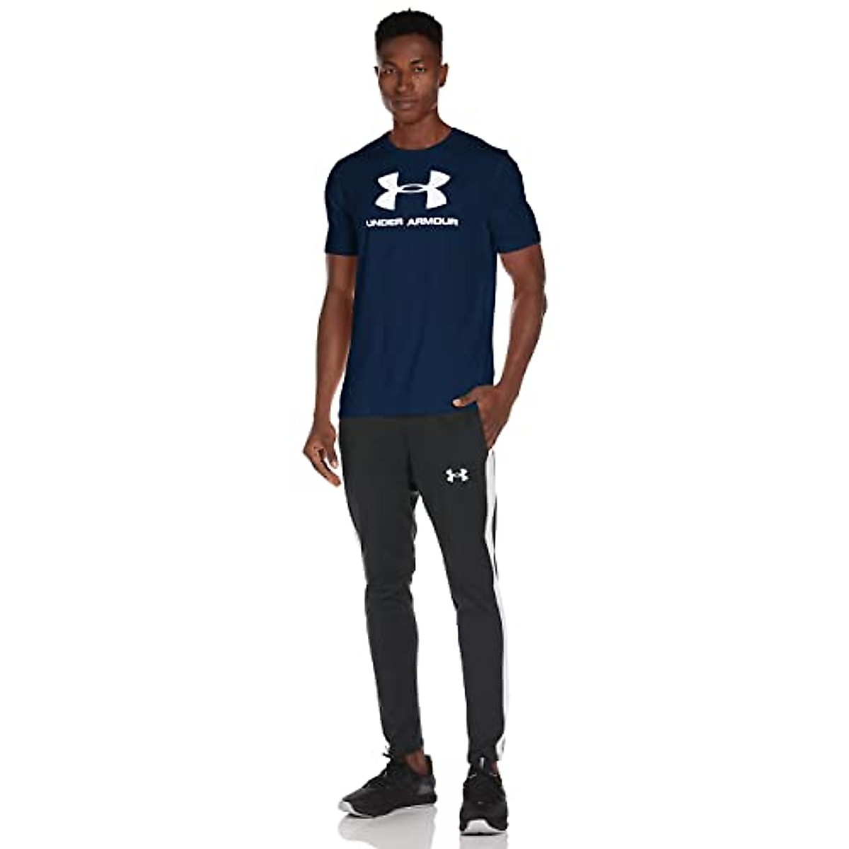 Under Armour Men's UA Sportstyle Logo Short Sleeve MD Navy
