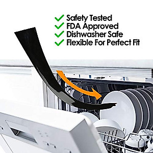 Oven Guards for Sides, 2 Pack Stove And Counter Gap Cover, Waterproof Stove Counter Gap Cover Stove Gap Covers, Silicone Stove Gap Cover Stove Gap Guard Stove Side Gap Guards Range Gap Filler