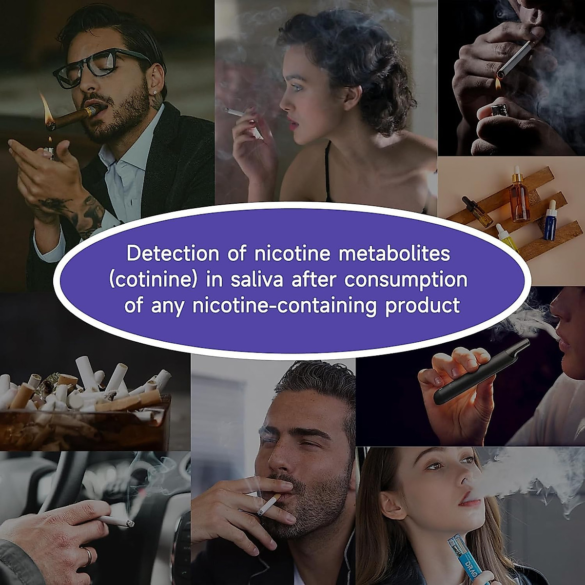 Amazewell Saliva Nicotine Smoking Detection Test (10 Test)