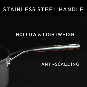 MsMk 8 inch and 10 inch Non Stick Frying Pans, Burnt also Nonstick Frying Pan Set, PFOA Free Non-Toxic, Scratch-resistant, Oven-Safe, Induction Ready, Compatible with All Cooktops