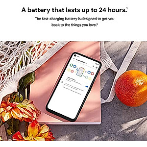 Google Pixel 4a Smartphone, 128GB Storage & Unlocked Cellular - Just Black (Renewed)