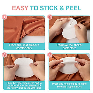 Underarm Sweat Pads,Aoeoun Armpit Sweat Pads for Women and Men [100 Packs],Premium Sweat Shield Fight Hyperhidrosis,Disposable Underarm Pads for Sweating Women,Comfortable Unflavored, Non Visible