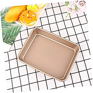 Luxshiny Pan Set 3 pcs Pans Roaster Carbon Meat Kitchen Cheesecake Toast Tool Pan Dessert Bread for Metal Tins Plate Deep Supplies Pie Leakproof Oblong Restaurant Household S Pot Loaf Tools Grill Set