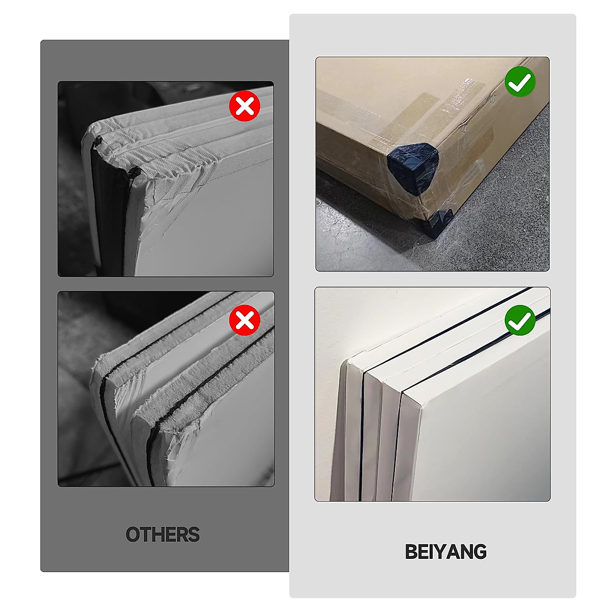 Foldable Light Reflector 2- in-1 Background Cardboard, 78 X78'' Double Black/White Photography Reflector Multi-Use Diffuser Board Includes Carrying Bag, BIEYANG