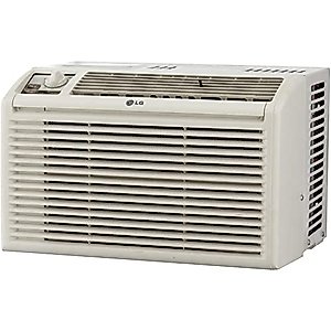 LG 5,000 BTU Window Air Conditioner, 115V, AC Window Unit Cools 150 Sq.Ft. (10' x 15' Room Size), Perfect for Bedrooms, Quiet AC with 2 Cooling & Fan Speeds, 2-Way Air Deflection, and Washable Filter