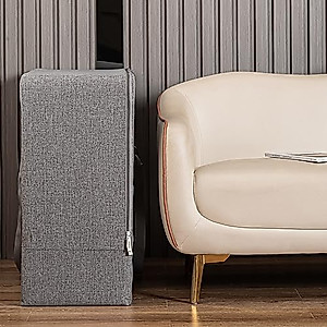 Folding Mattress Storage Bag - Trifold Memory Foam Mattress Carry Case, Portable Mattress Sofa Bed Carrying Box for 4" Full & Queen Size Foldable Floor Mattress, 60"x27.5"x13"